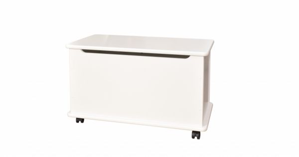 Mantu kaste ar paceļamu vāku un ritenīšiem