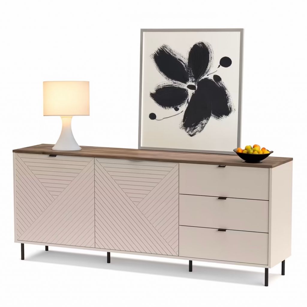 Kumode Evo 2d3a, ar 2 durvīm un 3 atvilktnēm