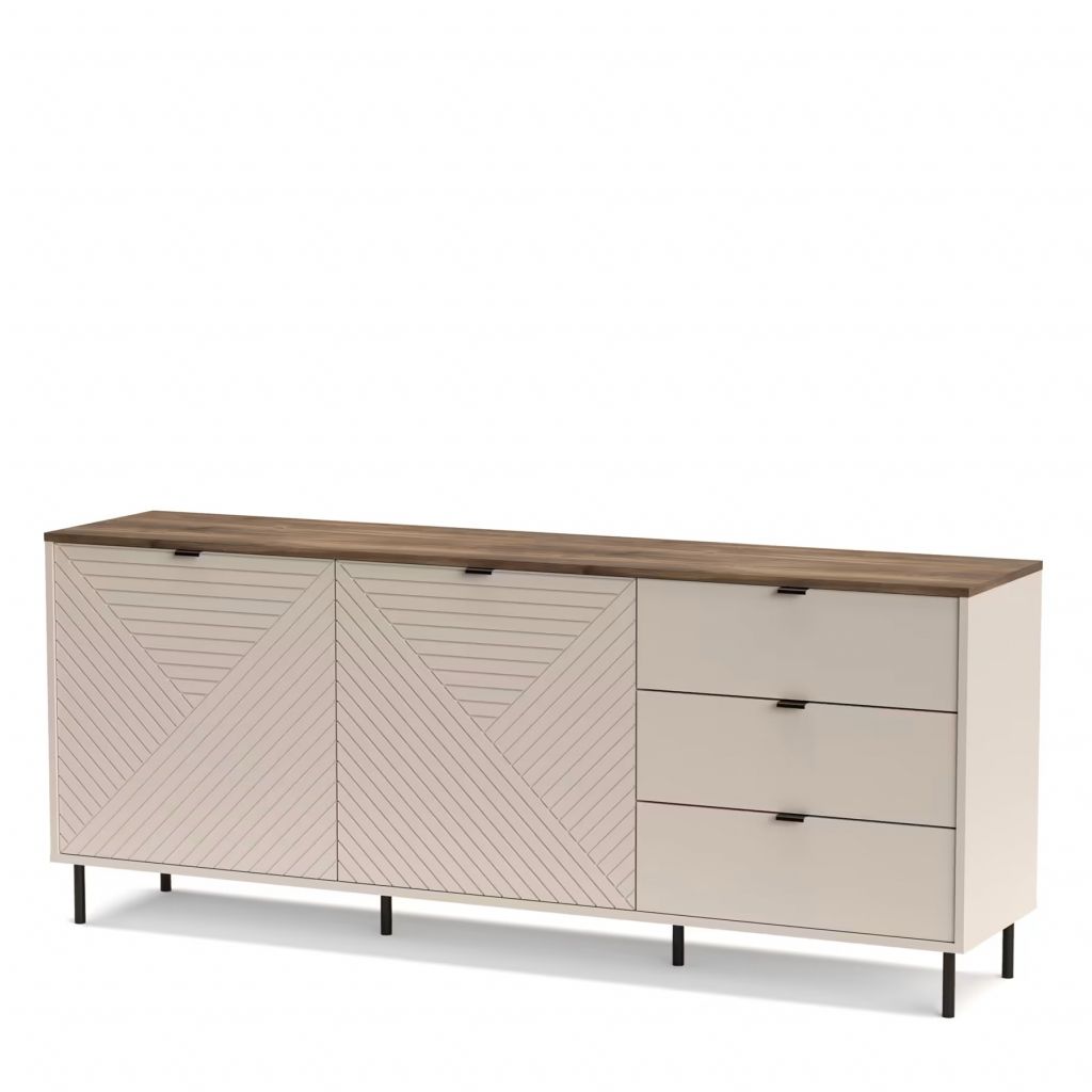 Kumode Evo 2d3a, ar 2 durvīm un 3 atvilktnēm