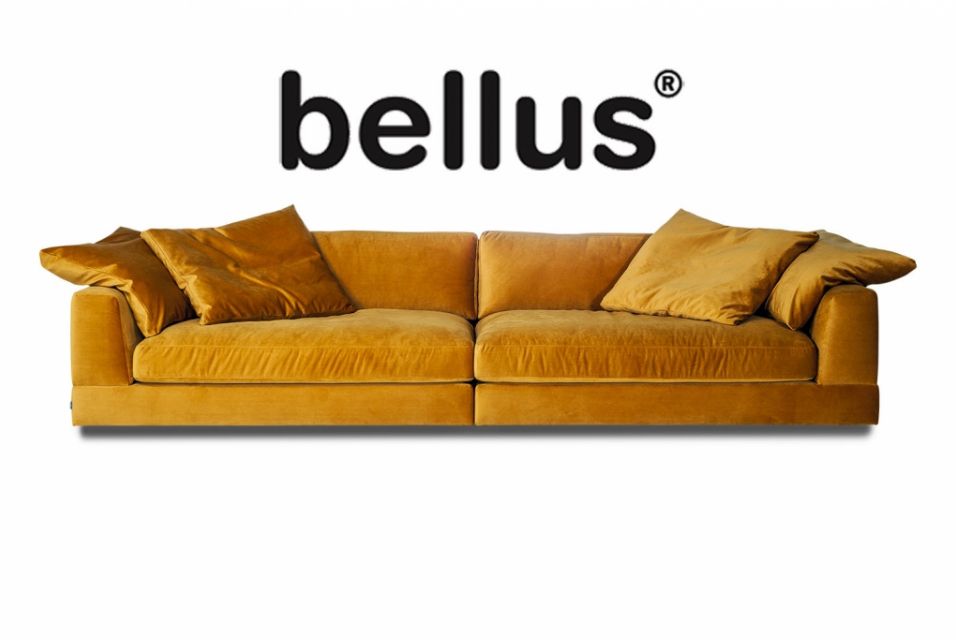 Mīkstās mēbeles BELLUS dīvāni un sofas ar makoņu sistēmu luks klases